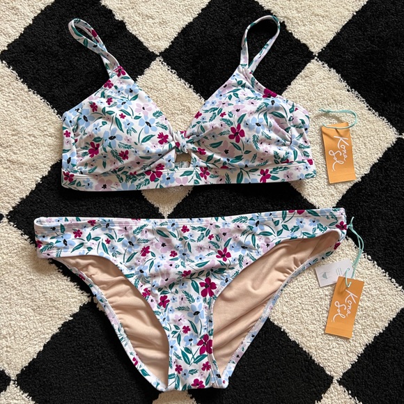Kona Sol | Swim | Nwt Kona Sol Womens Bikini Med Top Large Bottoms ...